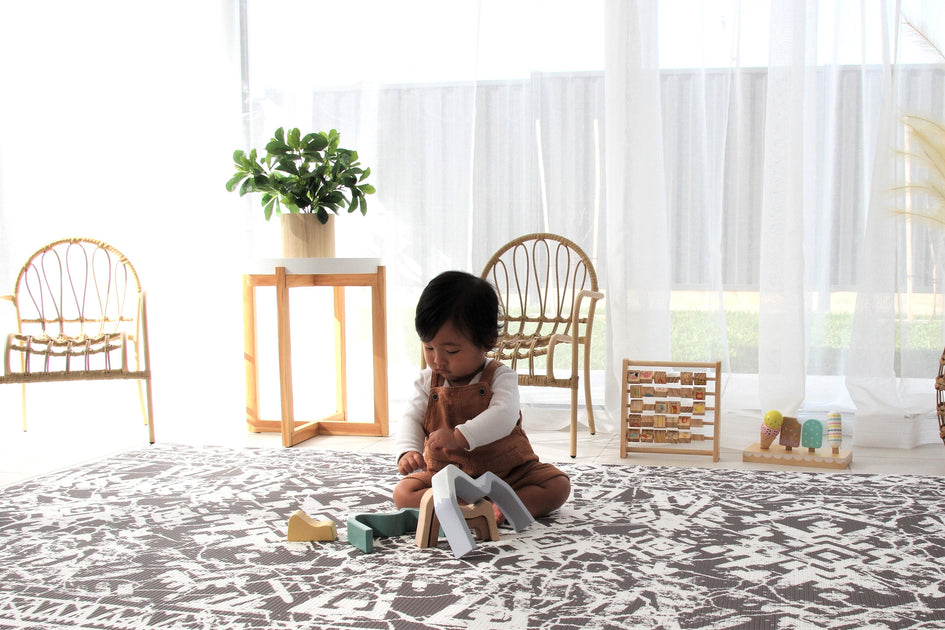 Explorer - Ash Rose | Stylish Reversible Play Mat | Large – Cushmat